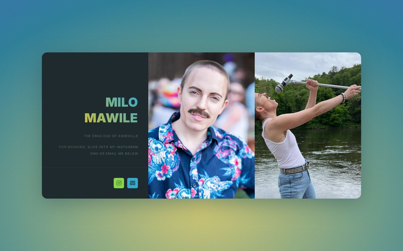 Milo Mawile, Drag Dad of Asheville